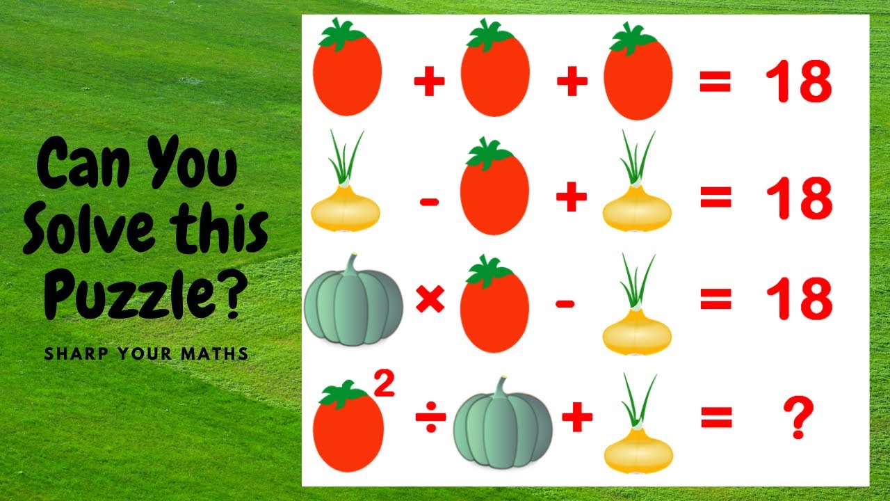 Math Algebra Picture Puzzle | Can you solve this puzzle by BODMAS | Try ...