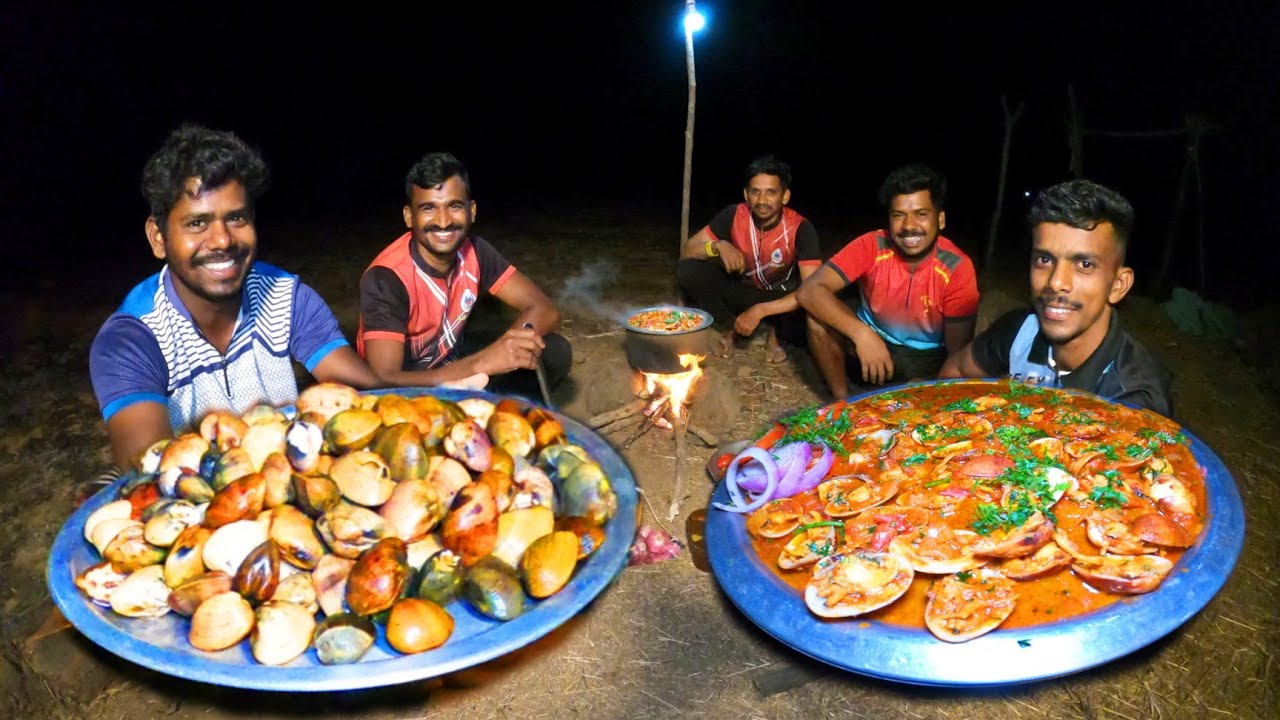 झणझणीत एक शिपी..😋 | तसऱ्या/मुळे/शिंपले | Village cooking | गावाकडच्या ...
