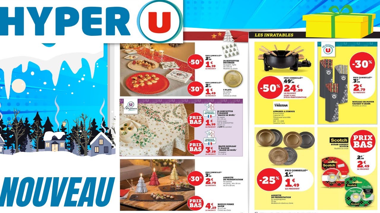 catalogue HYPER U du 12 au 24 décembre 2023 🔴 NOËL - FRANCE - YouTube