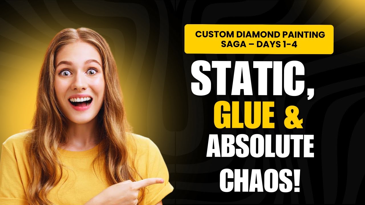 📌 Custom Diamond Painting Saga – Days 1 4 Static, Glue & Absolute Chaos ...
