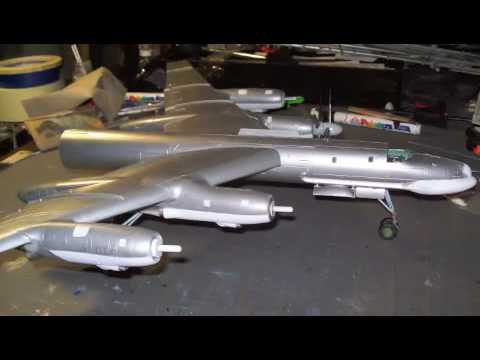 TU 95 Bear scale model - YouTube