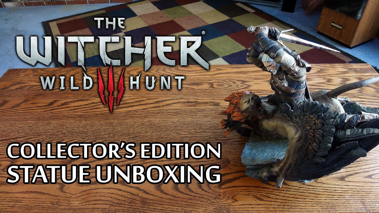 The Witcher 3 Wild Hunt Collector's Edition "Geralt Battling Griffin ...