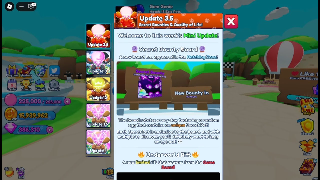 NEW UPDATE IN BUBBLE GUM SIM INFINITY- update 3.5 - YouTube