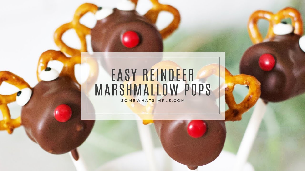 Easy Reindeer Marshmallow Pops - YouTube