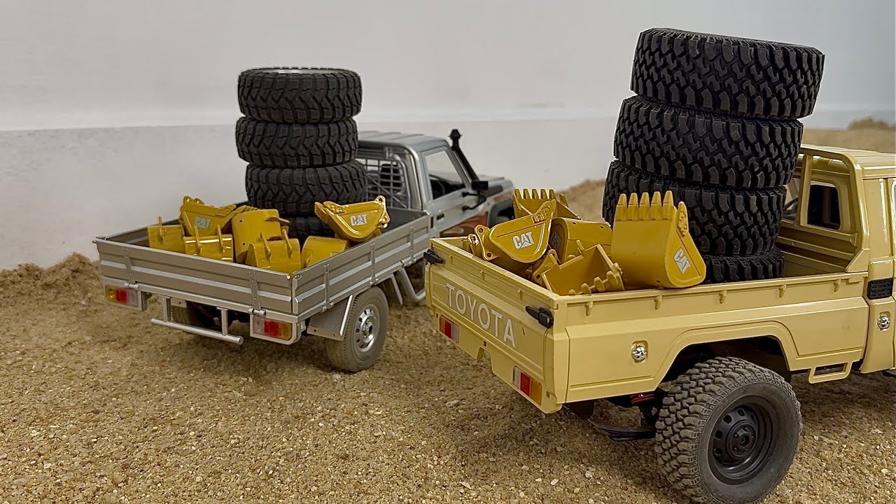 MN82 vs SG1406 Toyota Land Cruiser | Heavy Excavator Buckets & Off-Road ...