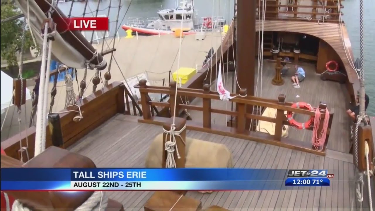 Tiarra Braddock LIVE from The Santa Maria as Erie's Tall Ships Festival ...