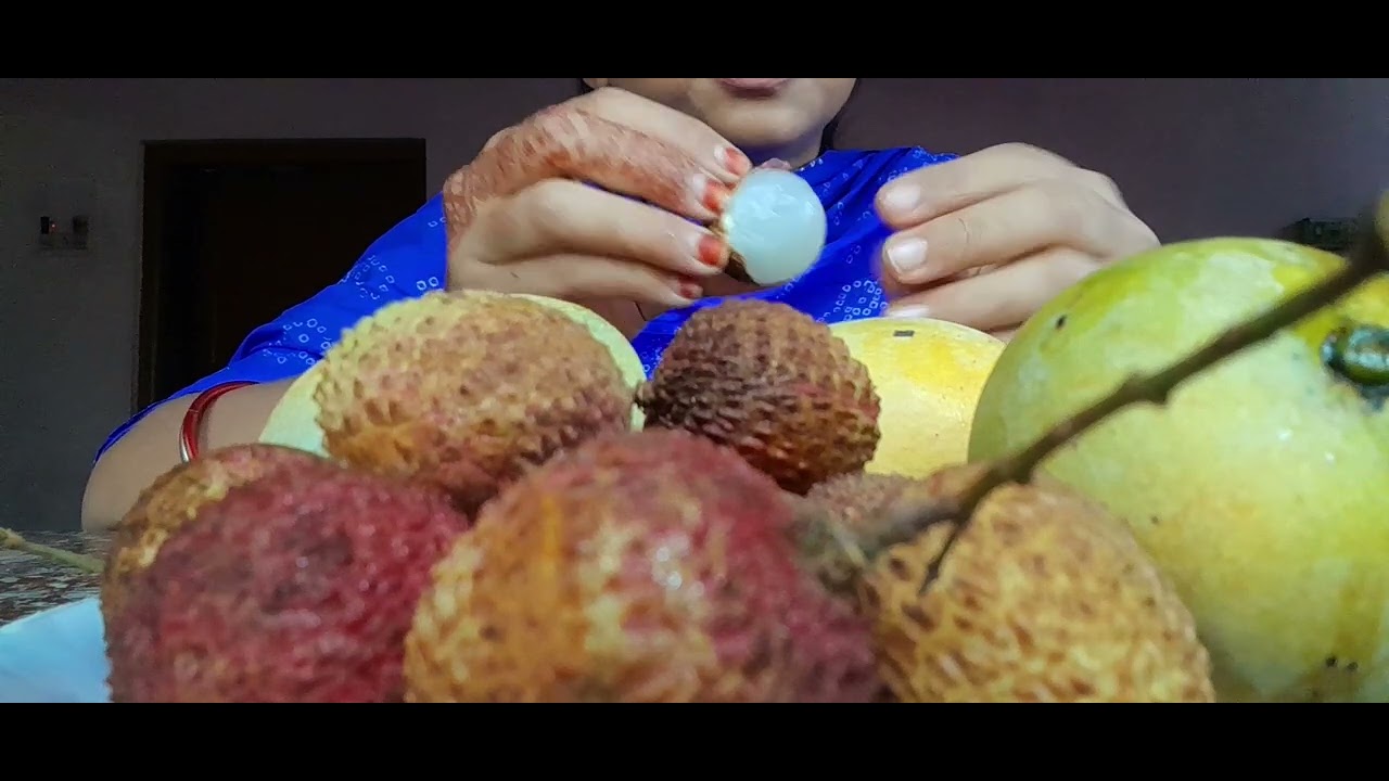 mango lichi eating show - YouTube