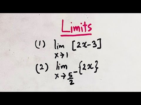 ~Limits~Concept based problems involving greatest Integer Function and ...