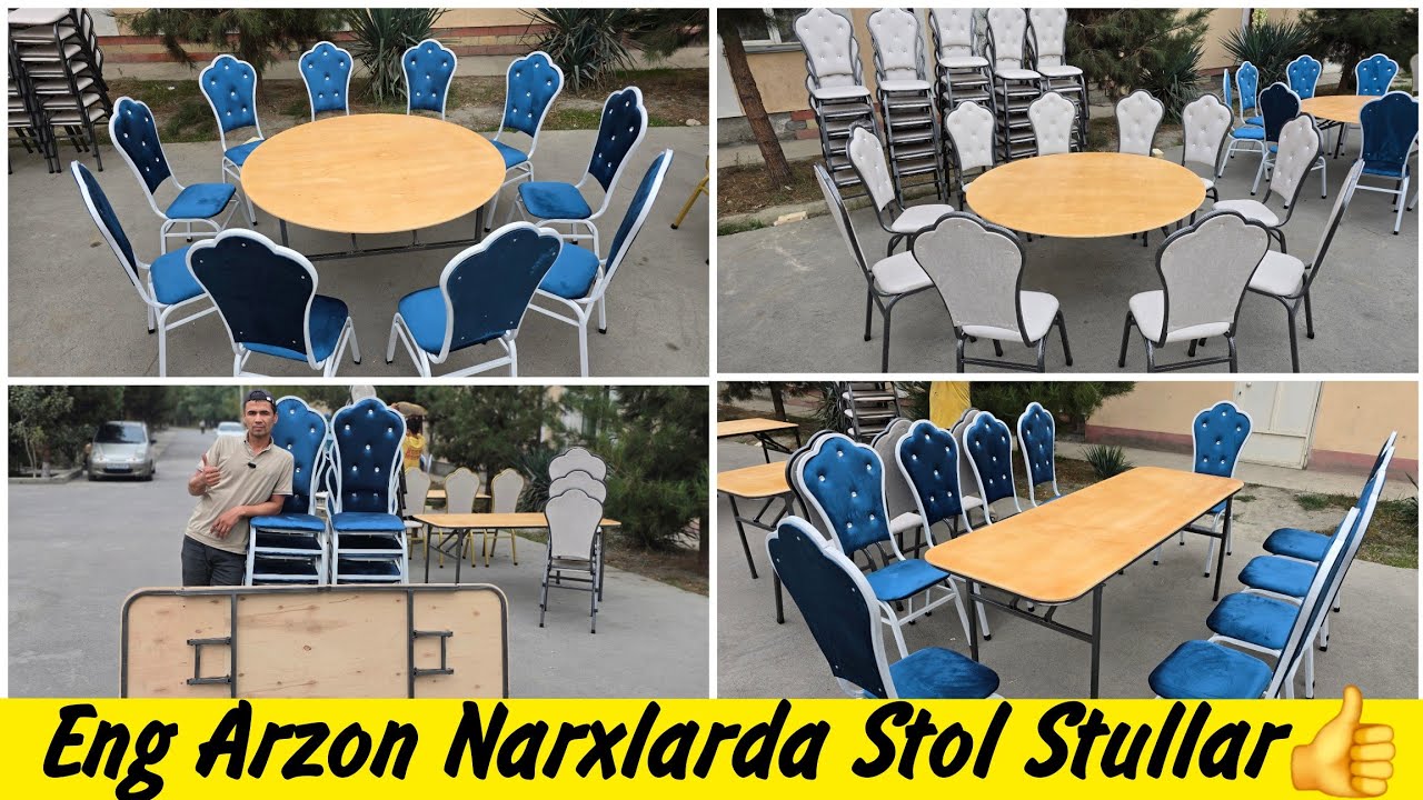 Eng Arzon Narxlarda Stol Stul👍 | Toy Va Marosimlar Uchun Yig'iladigan ...