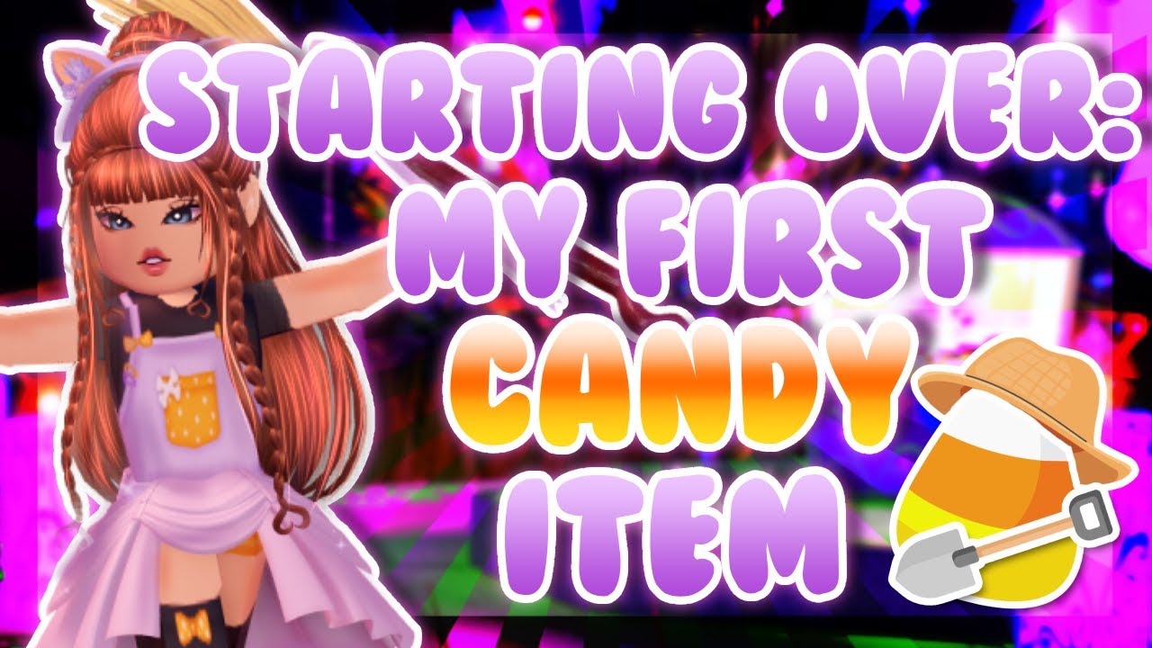 🍬STARTING OVER IN ROYALE HIGH : FIRST CANDY ITEM 👻 | Roblox Royale High ...