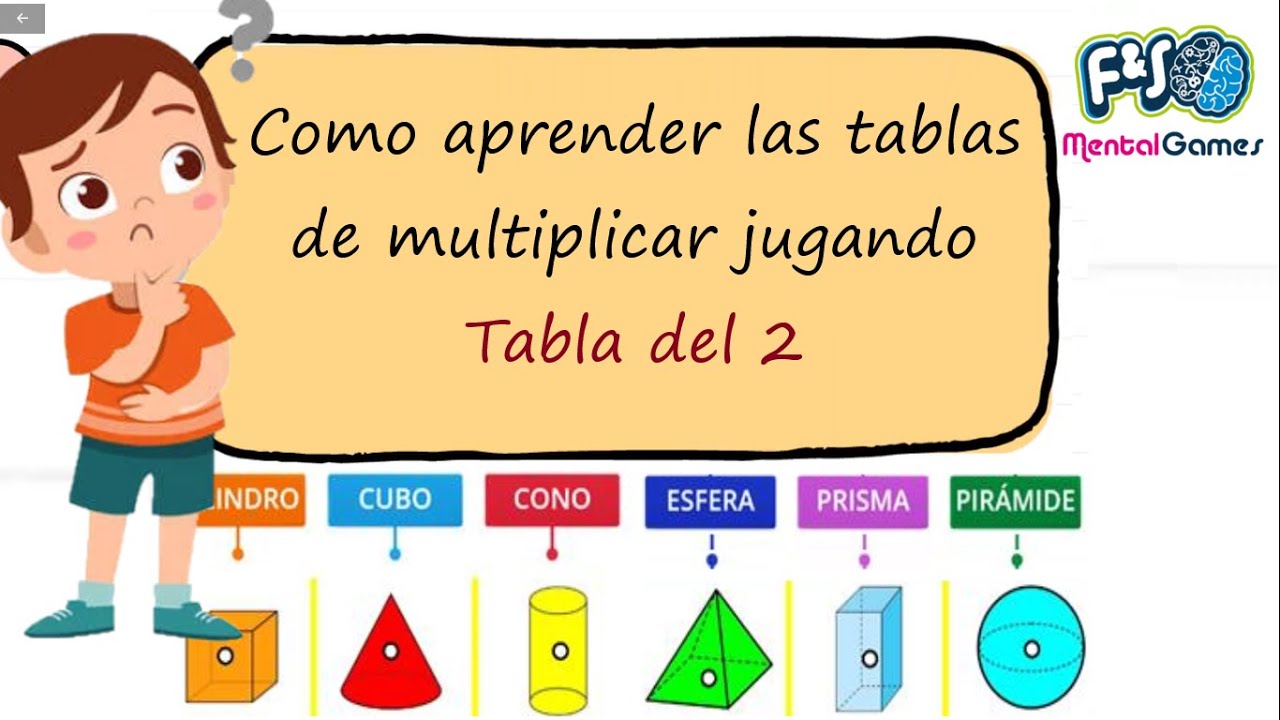 APRENDE las tablas de MULTIPLICAR JUGANDO🤸‍♂️_Tabla del 2_F&S Mental ...