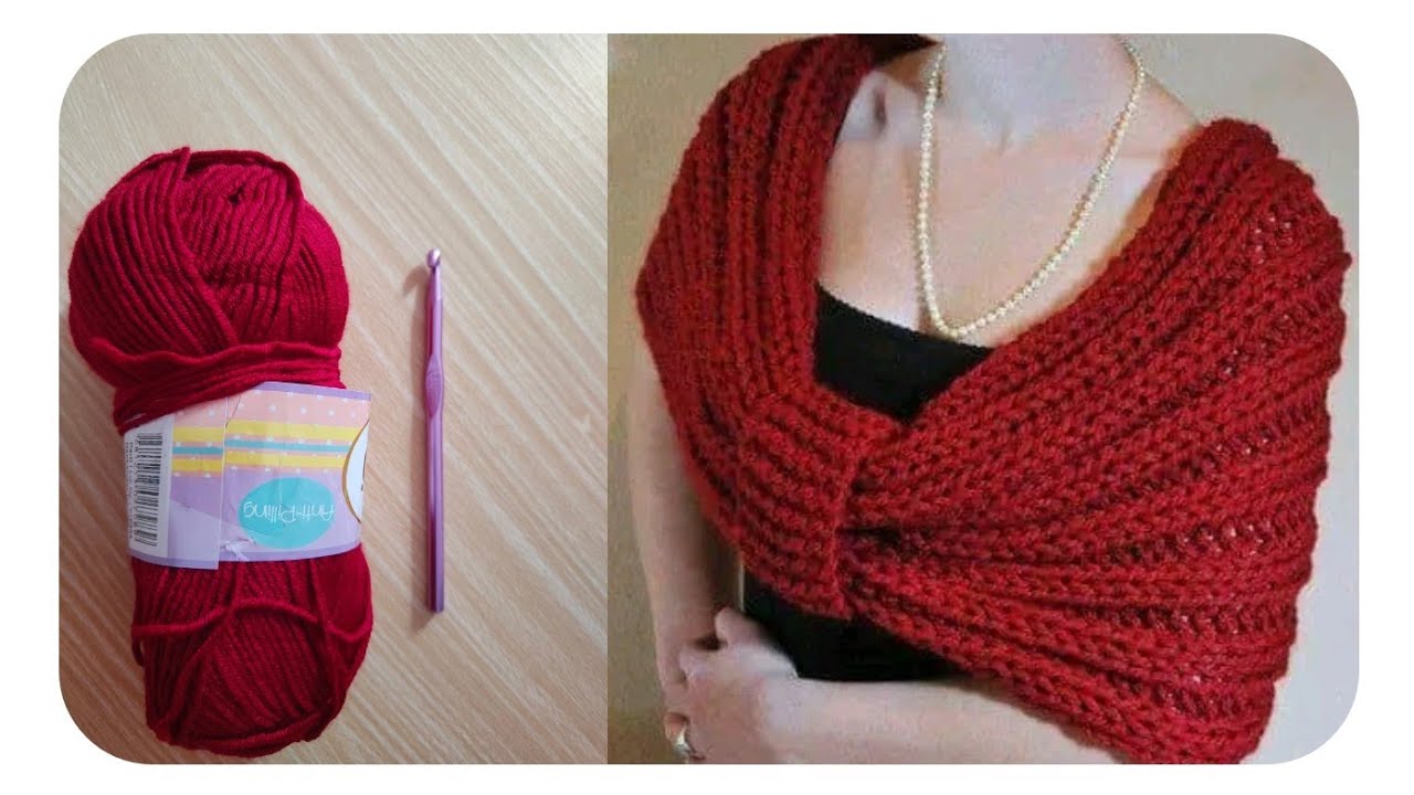 CAPA fácil y elegante tejido a crochet [súper rápido de tejer] pasó a ...