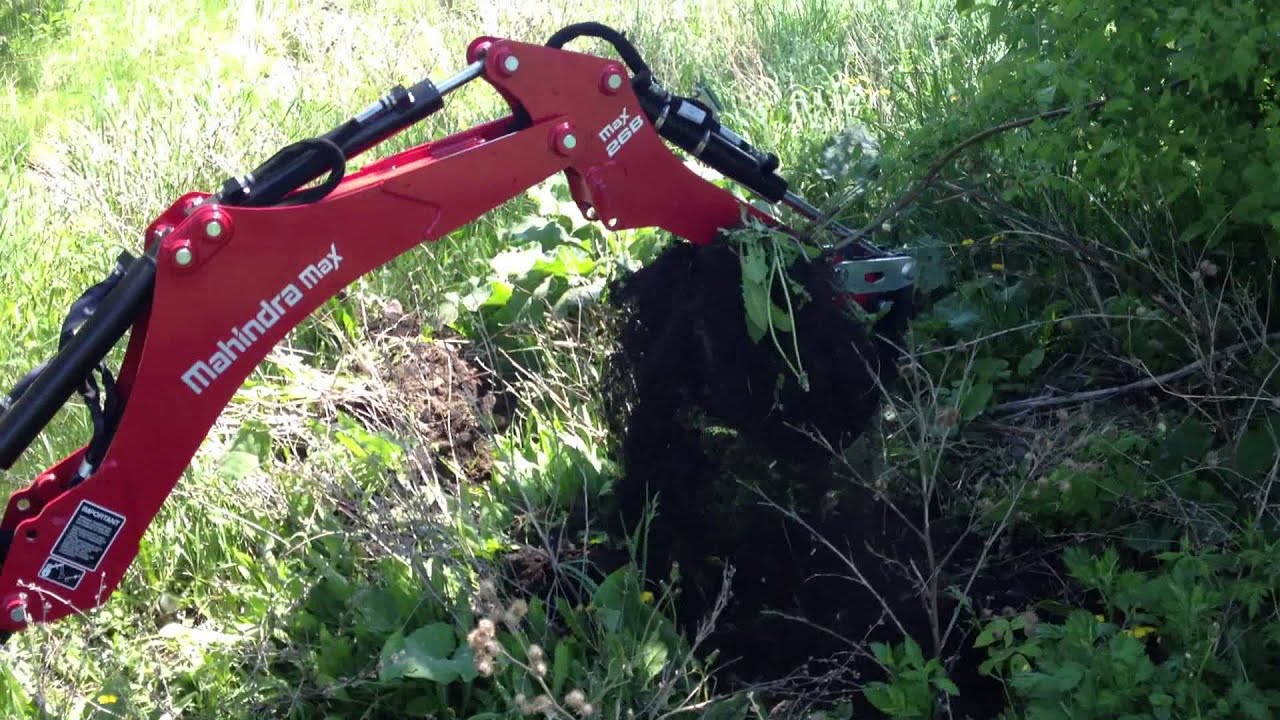 Mahindra Max 26Xl Backhoe - YouTube