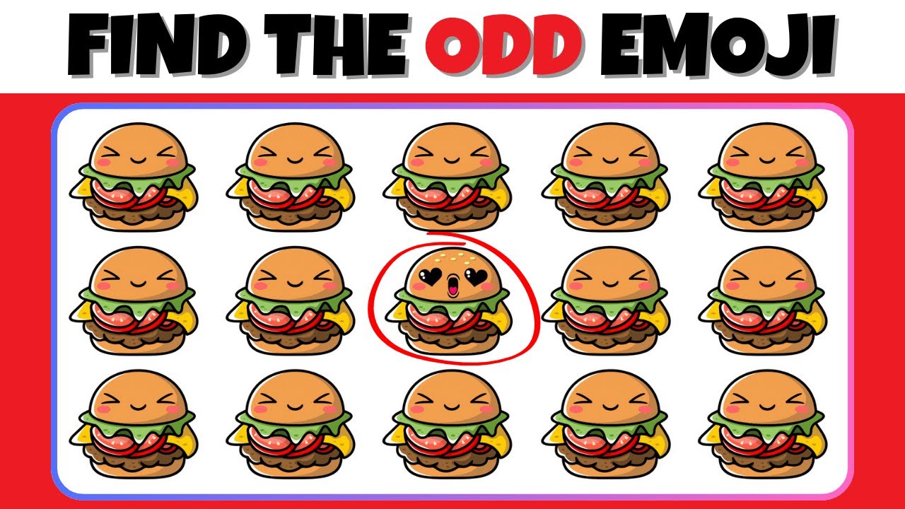 Find the Odd Emoji Quiz Game, Odd Emoji Challenge | Find the Odd One ...
