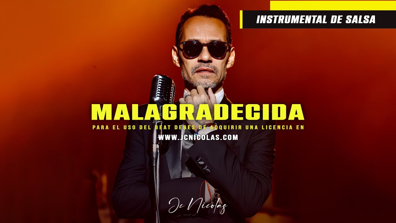 Salsa beat 2024 "Malagradecida" 🎺 | Salsa Instrumental Marc Anthony x ...