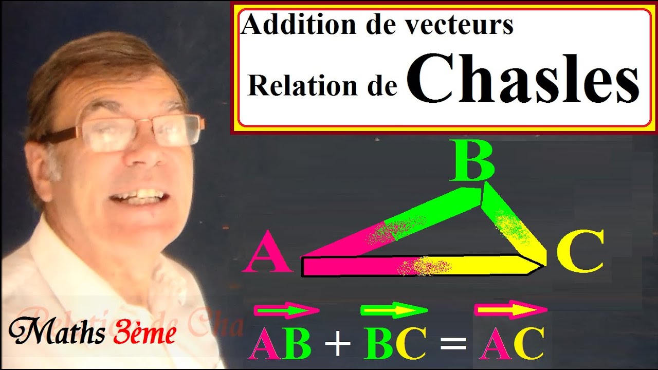 Maths 3ème collège : Relation de Chasles - Somme de vecteurs - YouTube