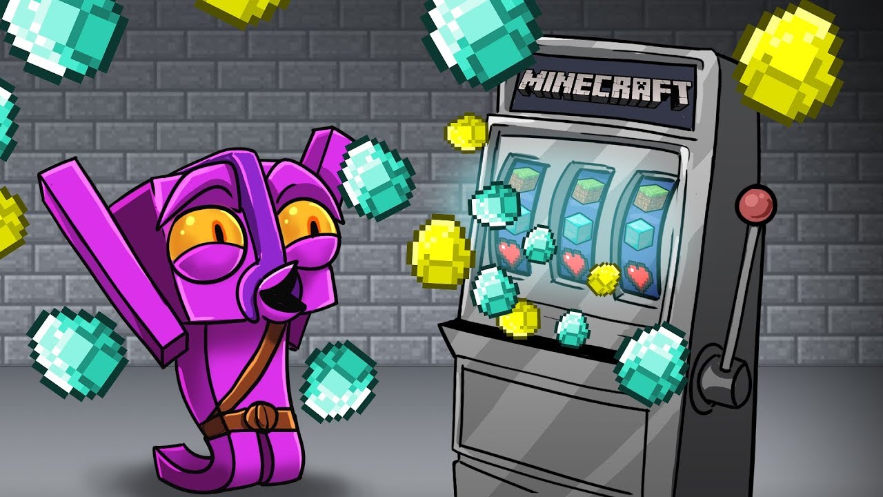 Minecraft - RANDOM SLOT MACHINE RECIPES! (Scramble Craft) - YouTube
