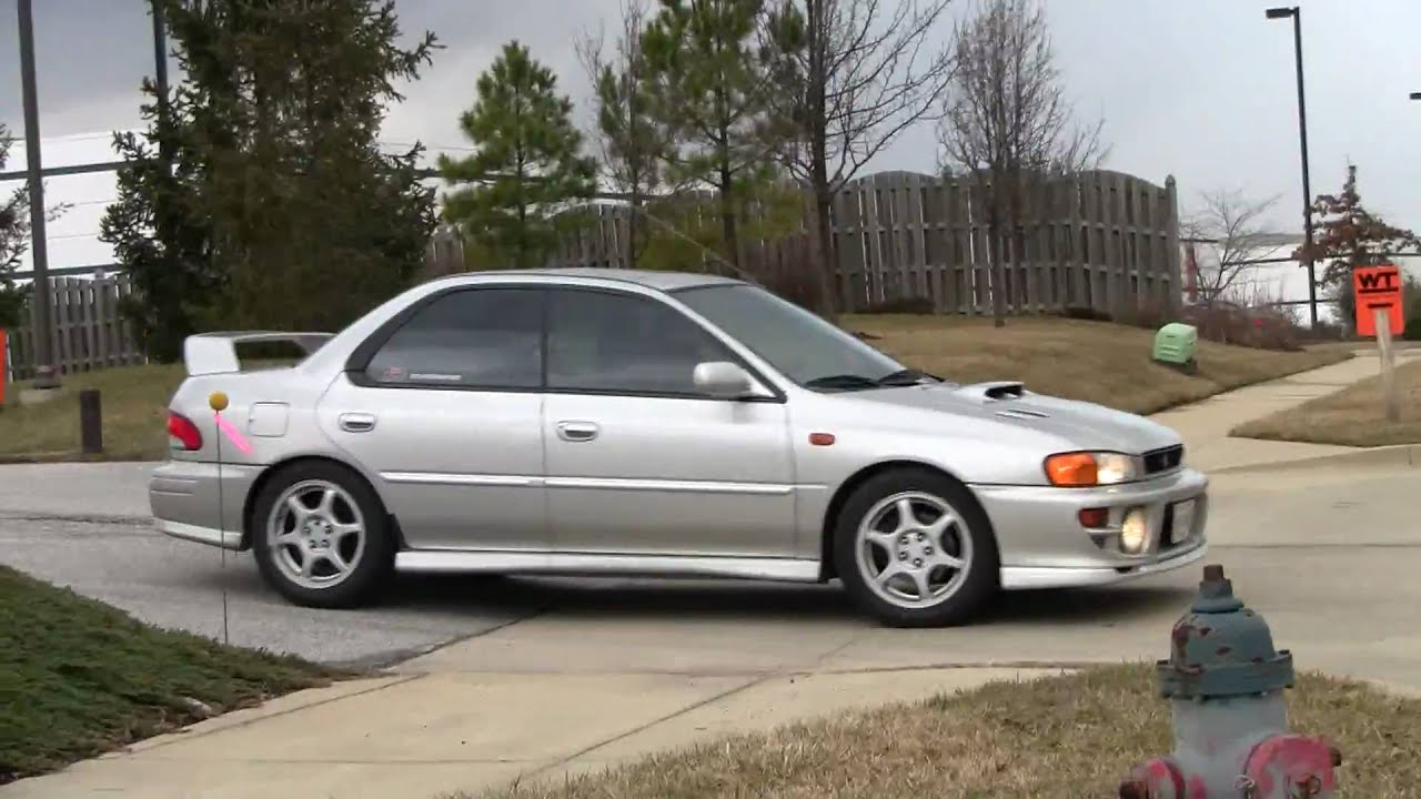 2001 Subaru RS with WRX Swap Drive Away - YouTube
