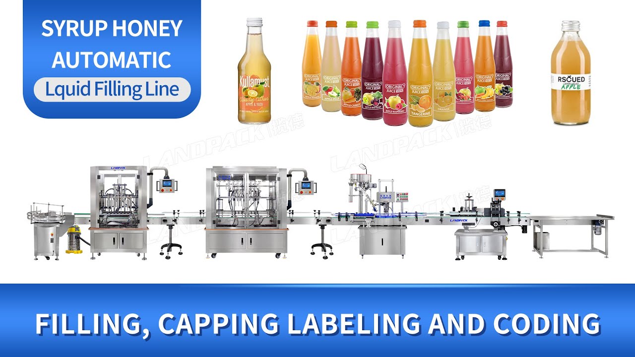 Automatic Juice Bottle Washing Filling Capping Labeling Machine Liquid ...
