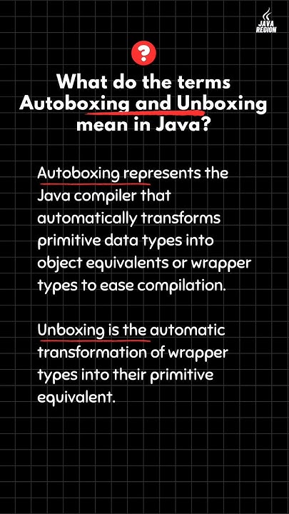 What is Autoboxing And Unboxing in Java? # ...