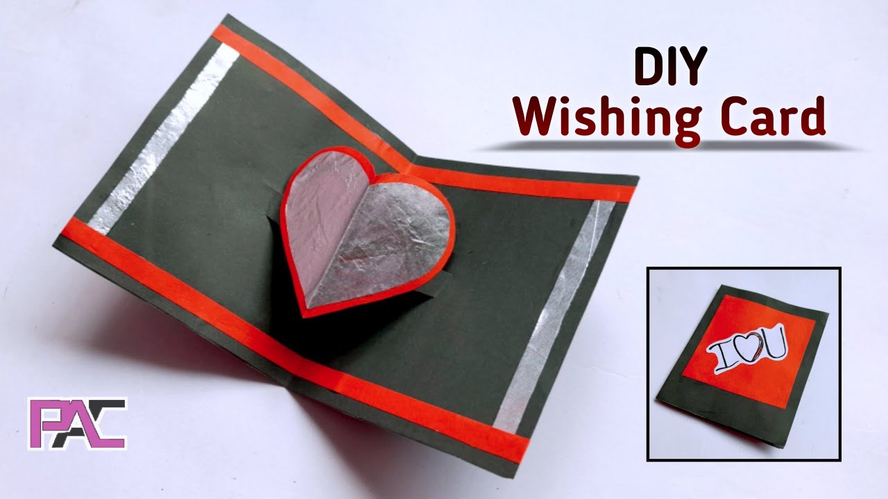 DIY Love Card Making ️ DIY Valentine's Day Wishing Card - YouTube