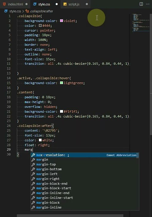 Collapsible Div with HTML, CSS & Javascript #Shorts - YouTube