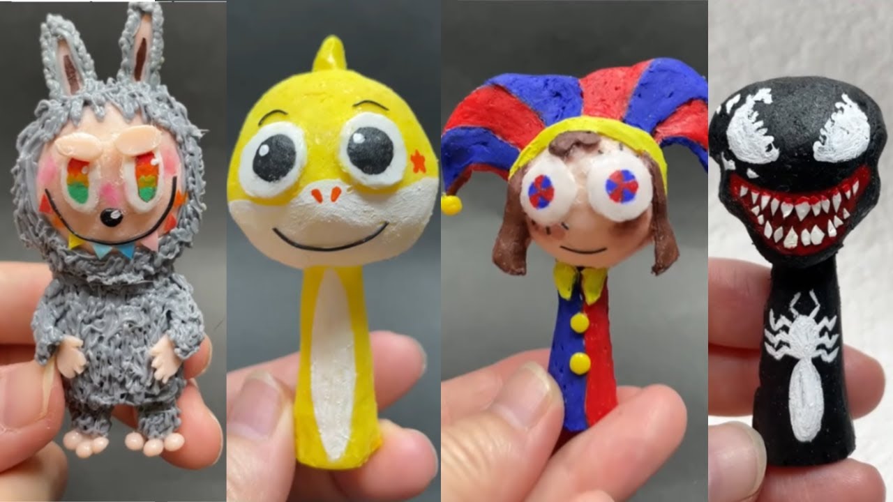 3D penでSprunkiのLabubu Energy, Baby Shark, Pomni, Venomを作ってみた #sprunkioc ...