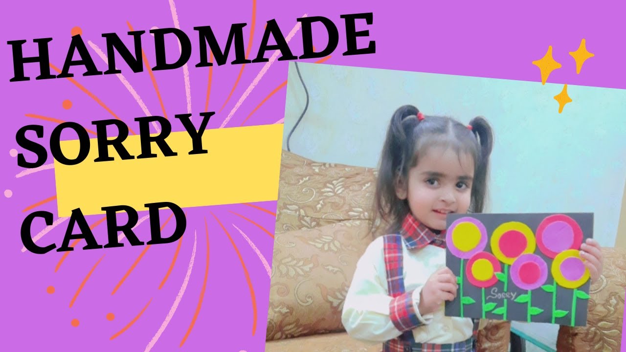 How to make handmade sorry card - YouTube