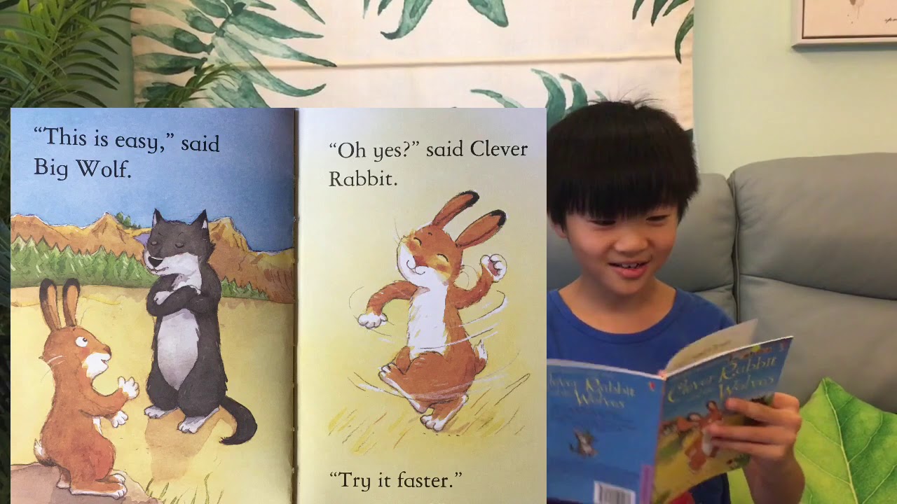 Clever rabbit and the wolves read aloud(usborne first reading) - YouTube