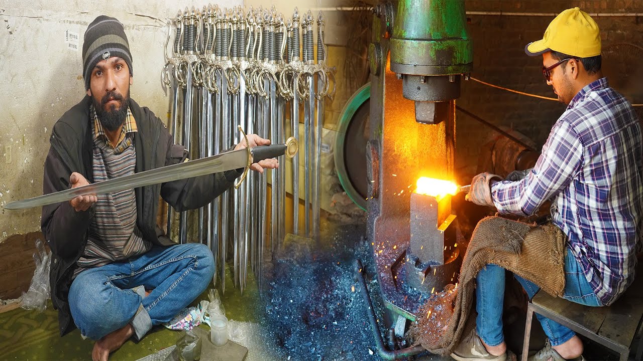 How Hollywood Fantasy Sword is Made With Amazing Technique | Damascus ...