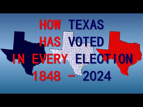 How Texas has voted in every Presidential Election [1848 - 2024] - YouTube