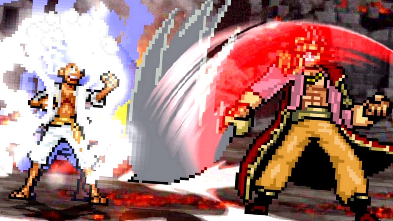 LUFFY GEAR 5 VS GOL D. ROGER - ONE PIECE - EPIC MUGEN BATTLE - YouTube