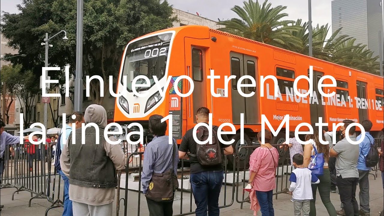 Este es el NUEVO TREN de la LINEA 1 del METRO de la CIUDAD DE MÉXICO ...
