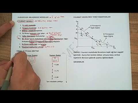 82) COURNOT ve BERTRAND OLİGOPOL MODELİ (Grafiksel Analiz)
