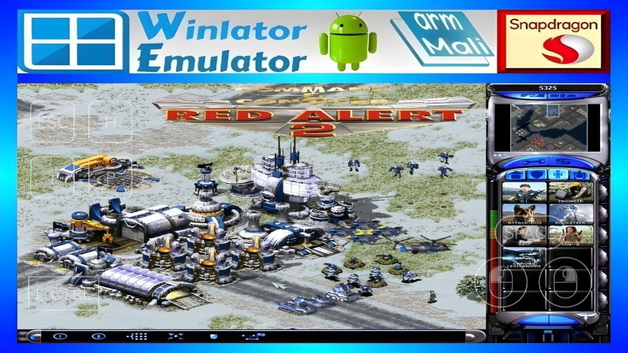 تشغيل لعبة Command and Conquer Red Alert 2 على الاندرويد - YouTube