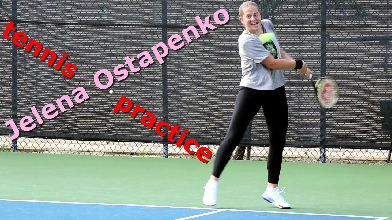 Jelena Ostapenko🔥🎾 tennis practice 🔥🎾 WTA tennis 2024 🔥🎾 - YouTube