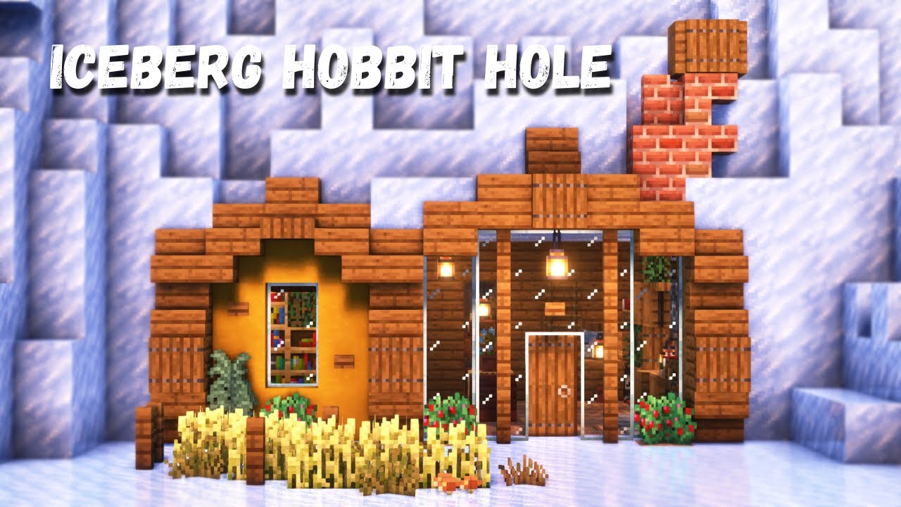 Minecraft: How to Build a Winter Hobbit Hole | Relaxaing Tutorial - YouTube