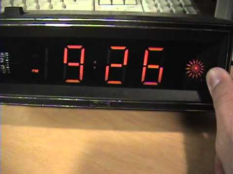Mechanical "LED" alarm clock + "Old Time Radio" microphone - YouTube