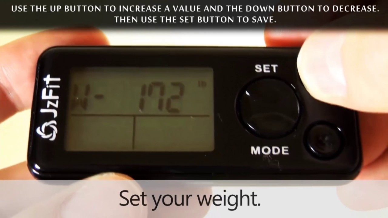 How to Set Up the JzFit 3D Digital Pedometer (JF-P001) - YouTube
