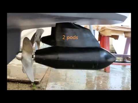 New podded cruise ship at Port Revel - YouTube
