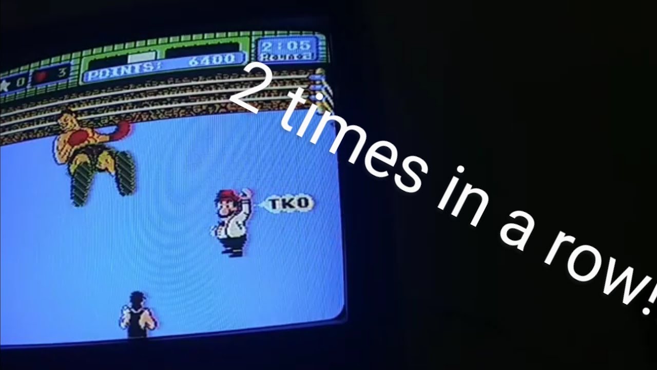 Mr Dream/Tyson Two times in a row NO knockdown!! Punch Out!! (NES)[CRT ...
