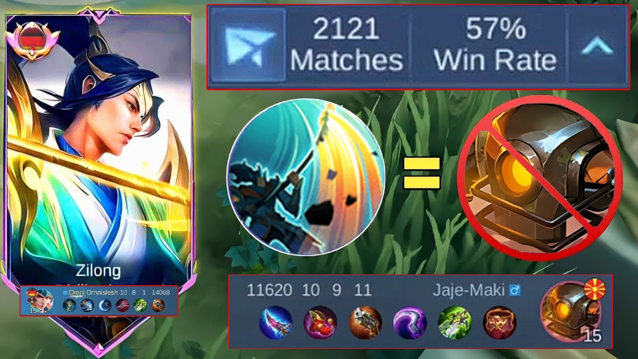 ZILONG 1 HIT UNLOCKED THE BEST BUILD TO WIN THE GAME-MLBB #omnislesh # ...