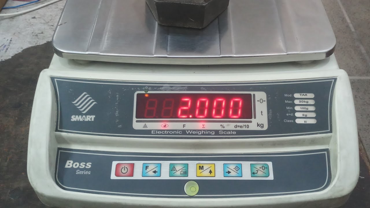 Smart 30kg boss series weight machine calibration process - YouTube