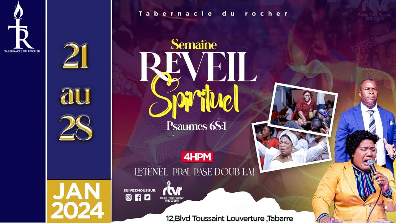ANE SA ,LETÈNÈL PRAL PASE DOUB LA | Reveil spirituel | Tabernacle du ...