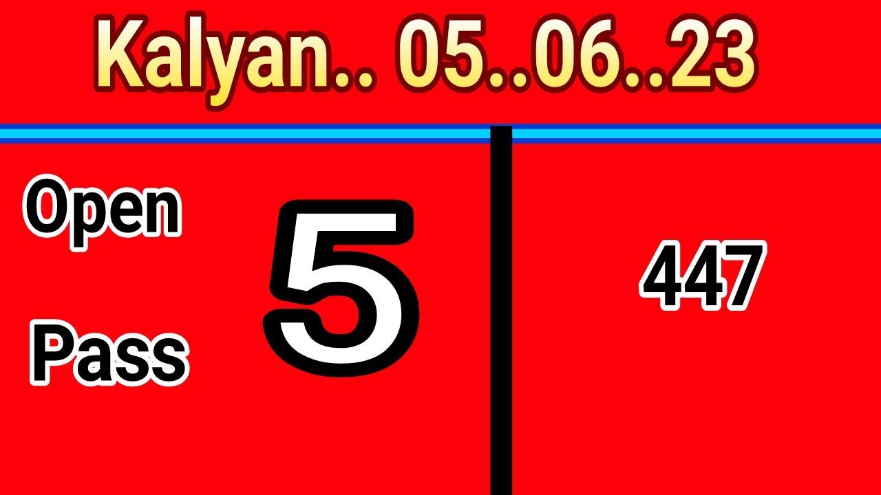 Kalyan weekly chart Kalyan daily paper loknama paper.. 05..06..23 - YouTube