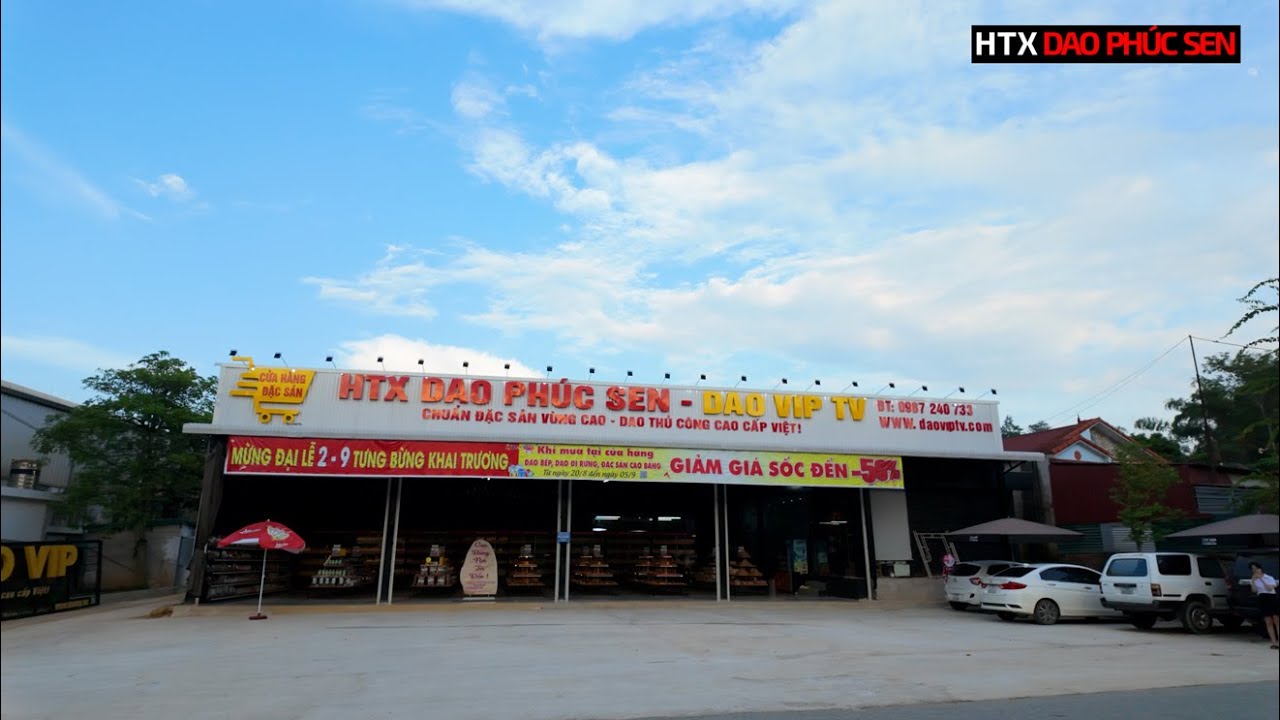 CỬA HÀNG DAO, ĐẶC SẢN LỚN NHẤT MIỀN BẮC HTX DAO PHÚC SEN - DAO VIP TV ...