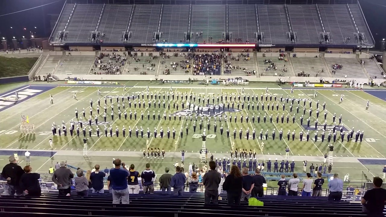 University of Akron Marching Band pregame - YouTube