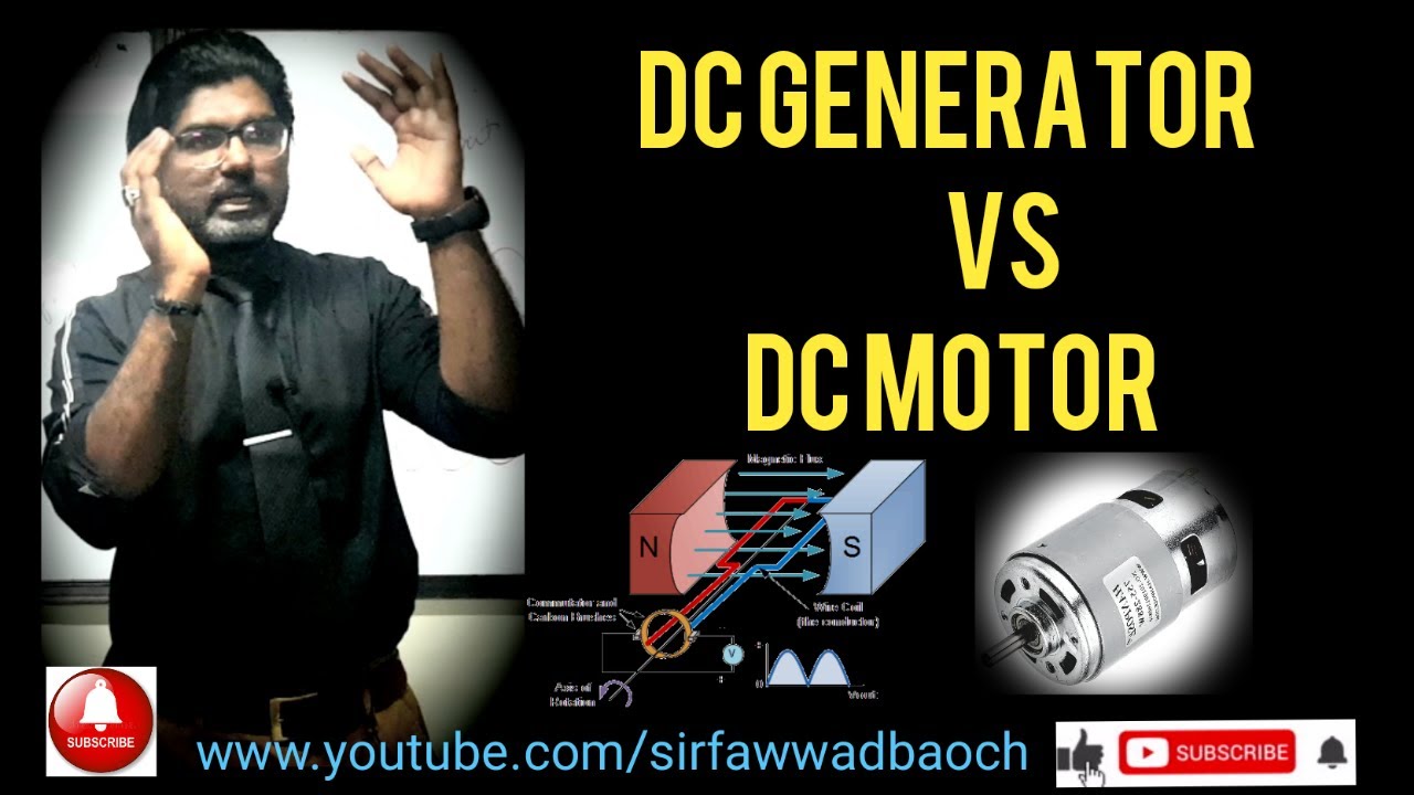 DC GENERATOR vs Dc motor #sirfawwad #generator #howtomakeagenerator # ...