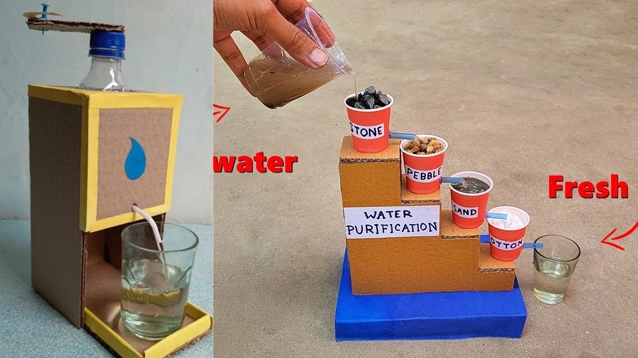 waste water treatment working model - water purification science ...