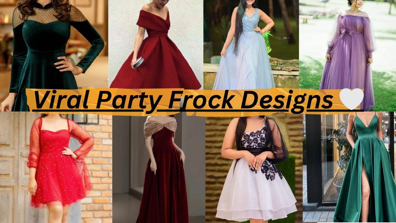 💕ලස්සනම ලස්සන Party Frock ඩිසයින් ගොඩක්/New Party frock designs#viral# ...